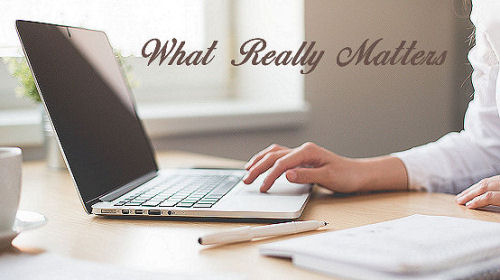 What Really Matters – Just one life…